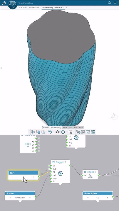Displaying Intermediate Geometries during the Update in CATIA Visual Scripting - YouTube
