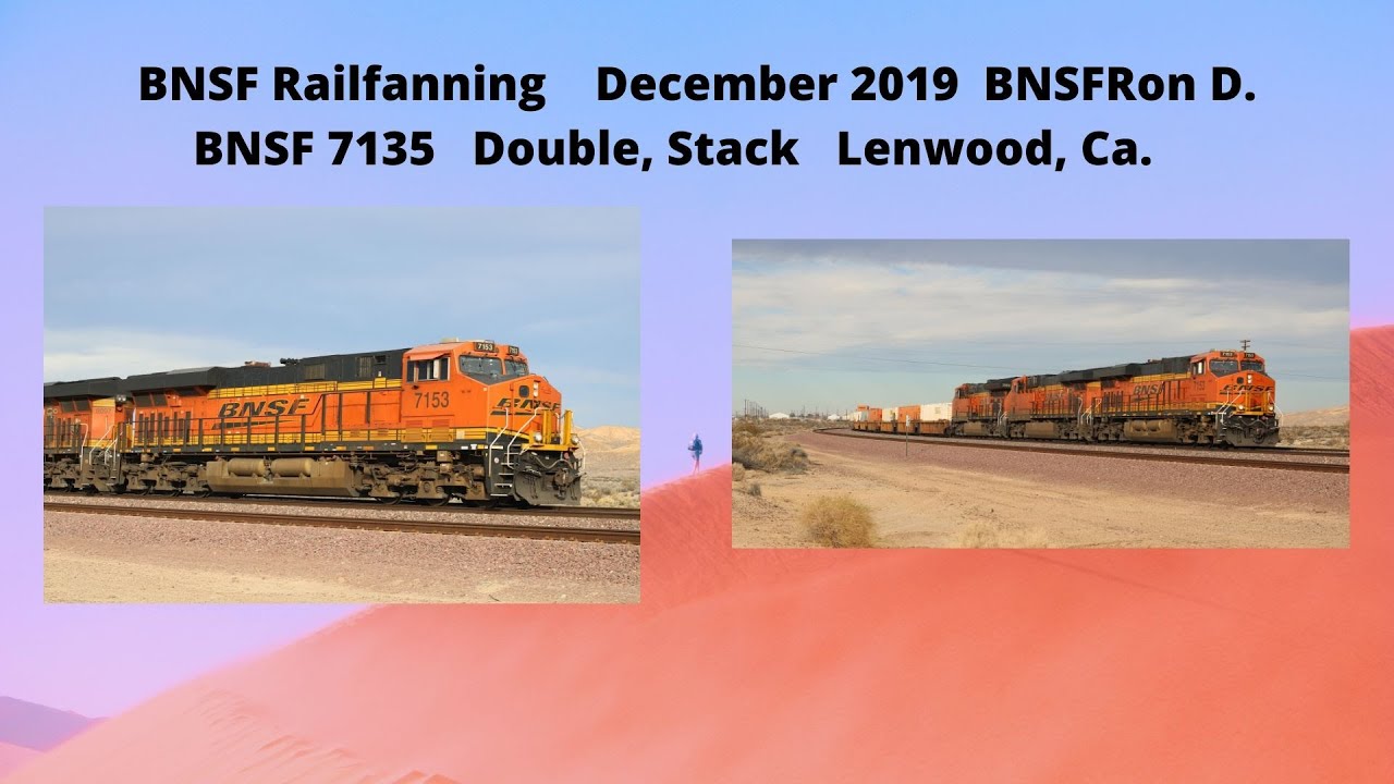 BNSF 7153 ES44C4 Locomotives Double Stack BNSFRon D - YouTube