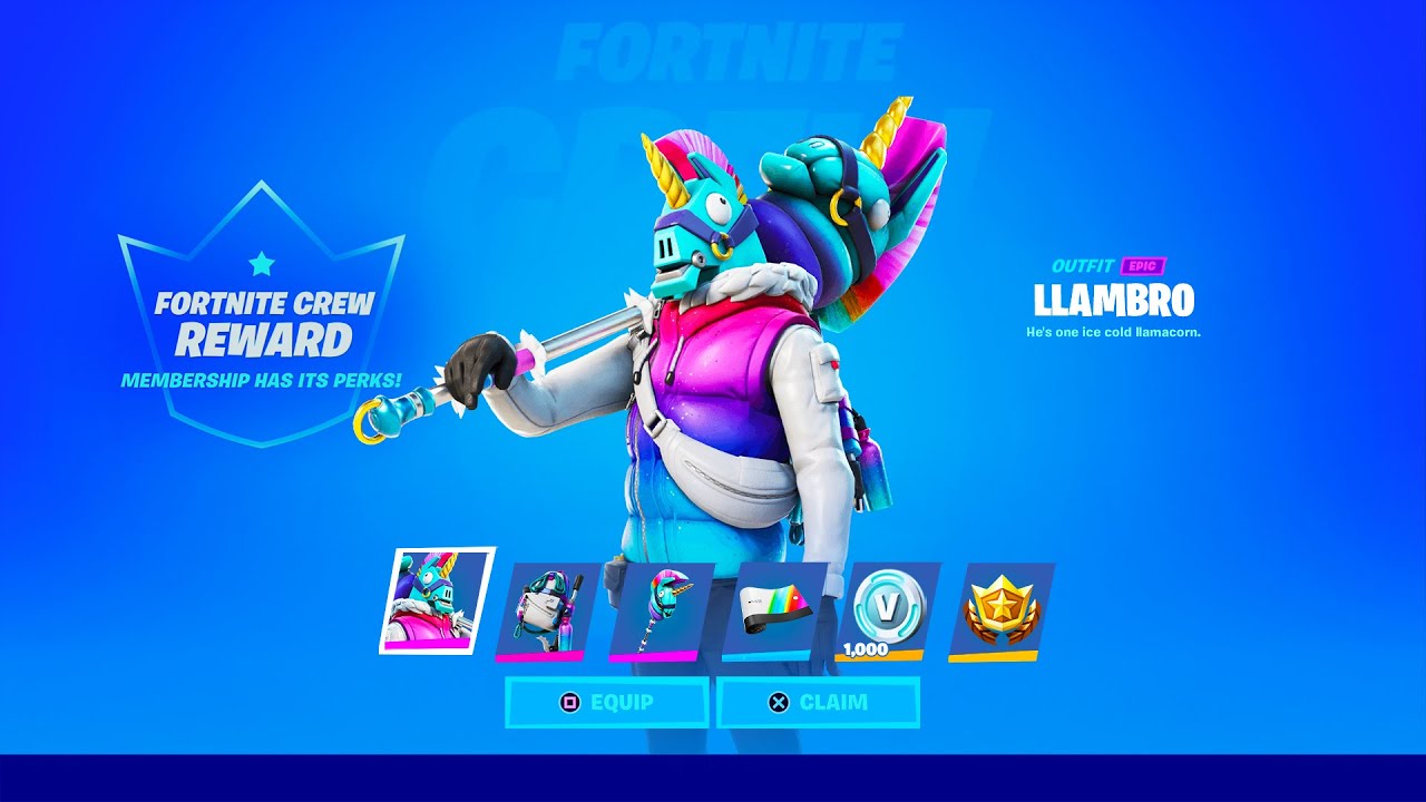 Unlocking NEW *CREW PACK* in Fortnite! (Llambro skin) - YouTube