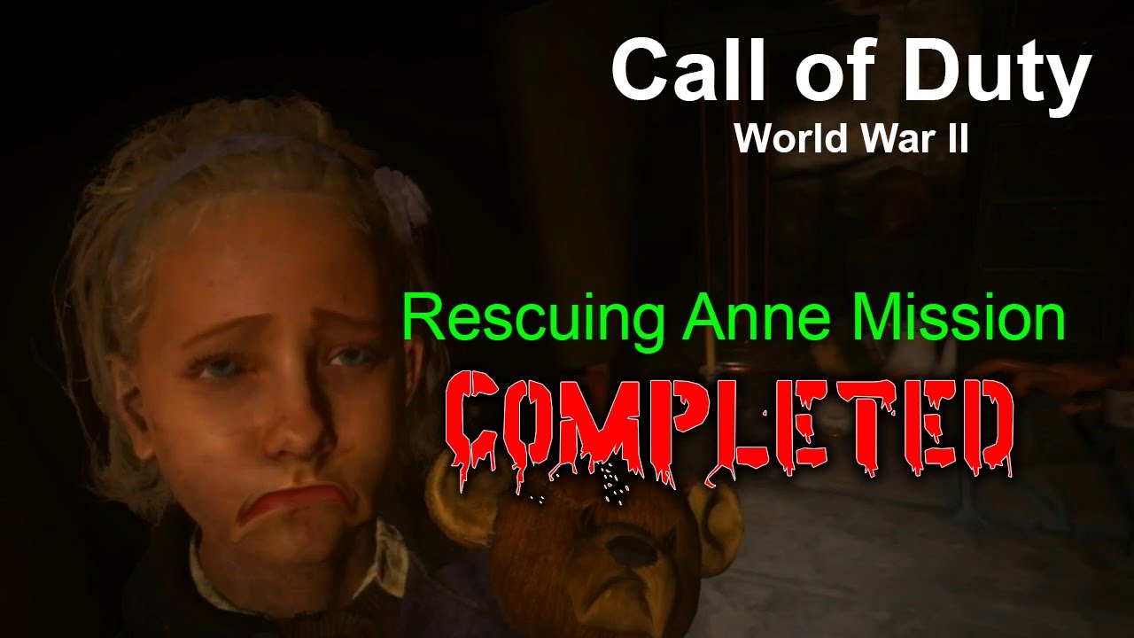 Call of Duty WWII - Saving the little girl Anna | Mr Genius Gaming ...