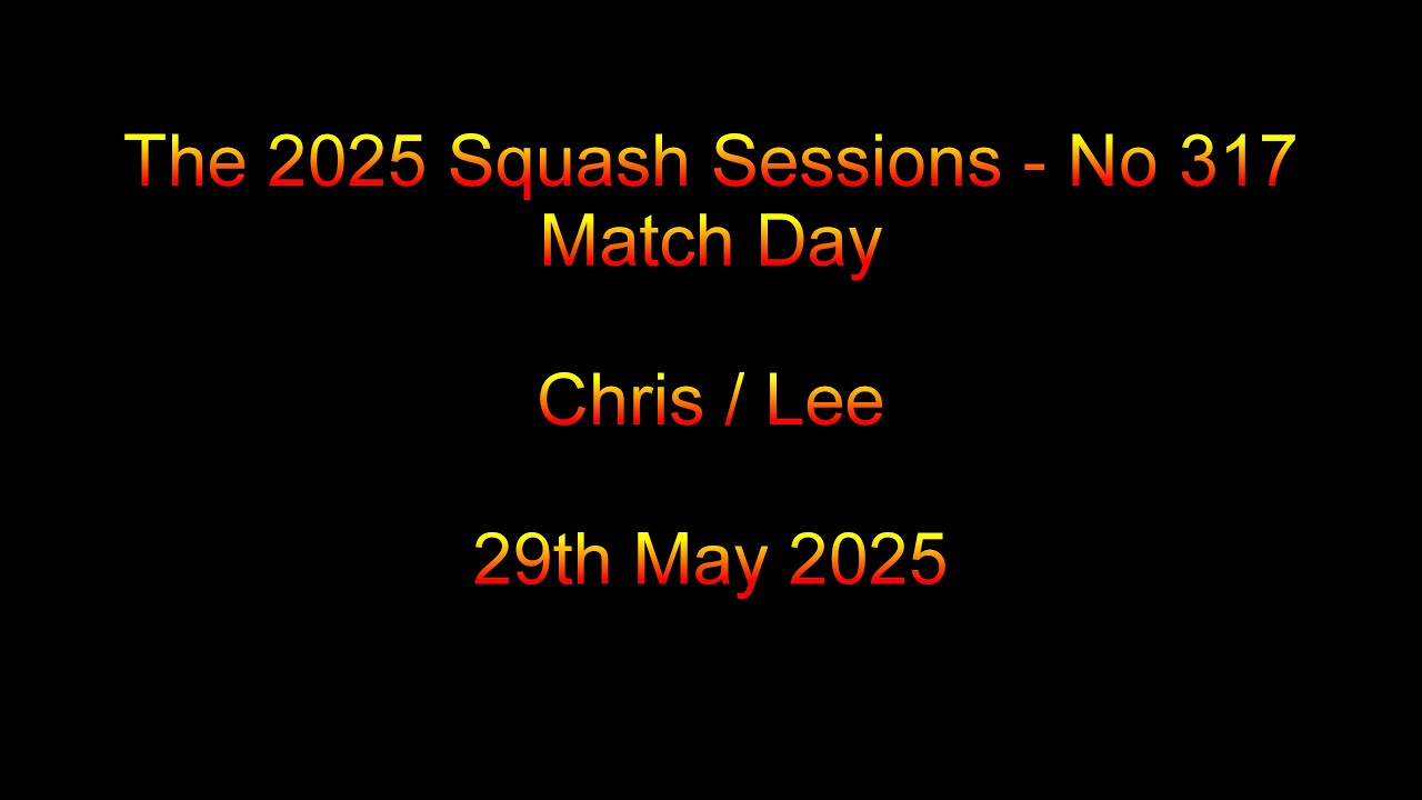 Squash Session 317:Match Day - YouTube