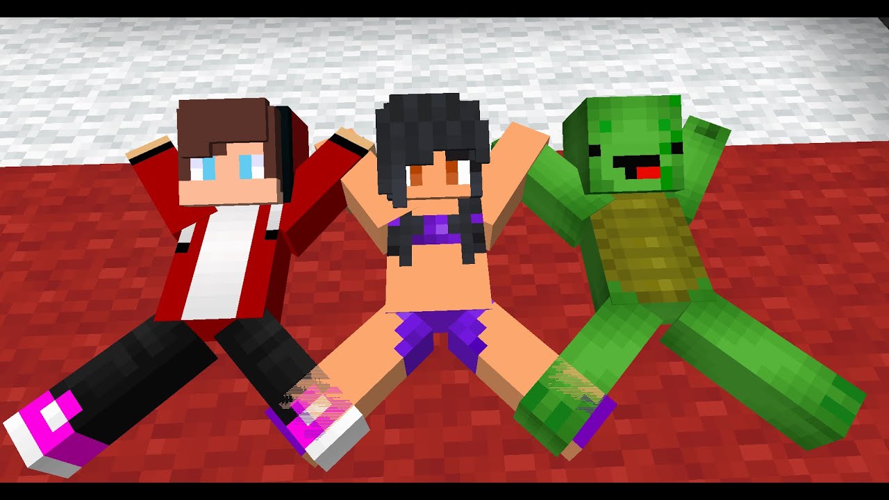 😍Aphmau , Mikey and JJ *maizen* Love in Minecraft! - YouTube