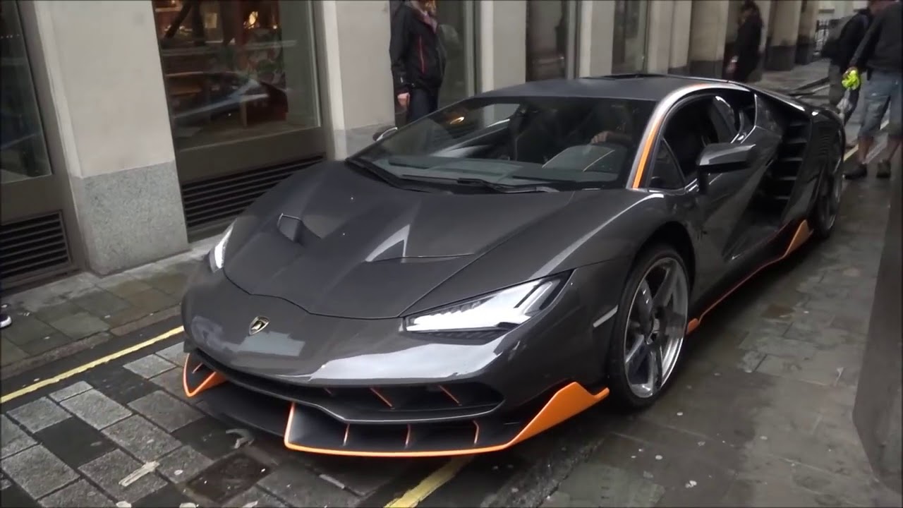 First Lamborghini Centenario In London Engine Sounds On Set Of ...