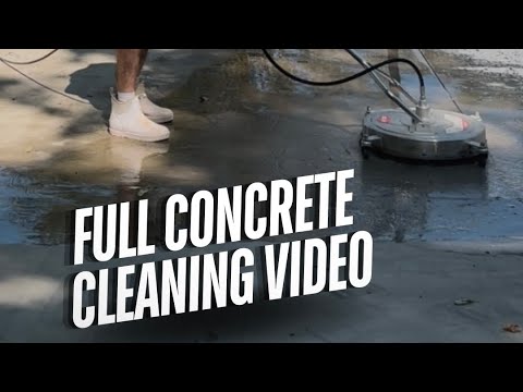 Full concrete cleaning video! - YouTube