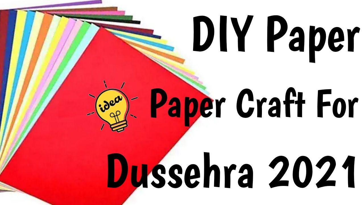 DIY Easy Paper Craft For Dussehra | Ravana Mask For Kids | Paper Crafts ...