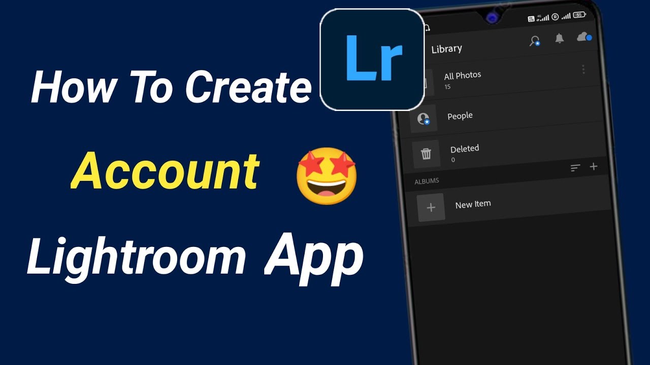 how to create account on lightroom app 2023 | lightroom app par account ...