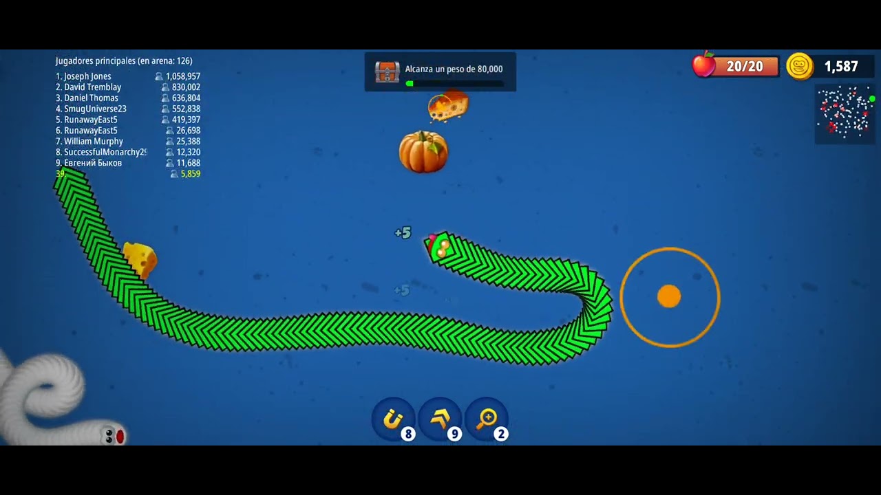 pequeño descuido y paso esto 😑🐛 / wormszone / juego del gusanito - YouTube