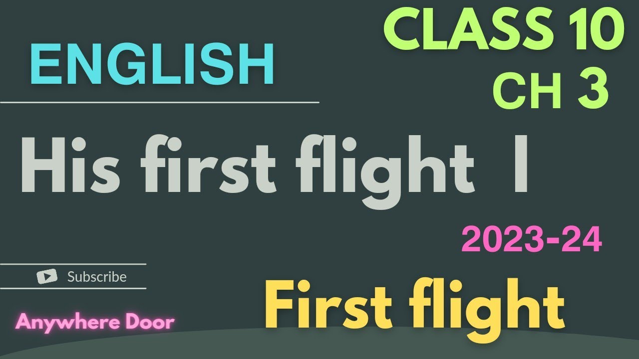 CH 3 || His first flight l || Full explanation - YouTube