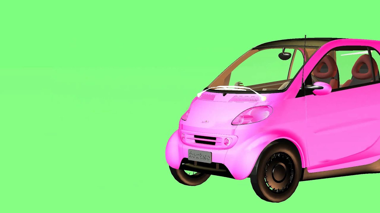 smart car green screen animation s01r01 spot lights - YouTube