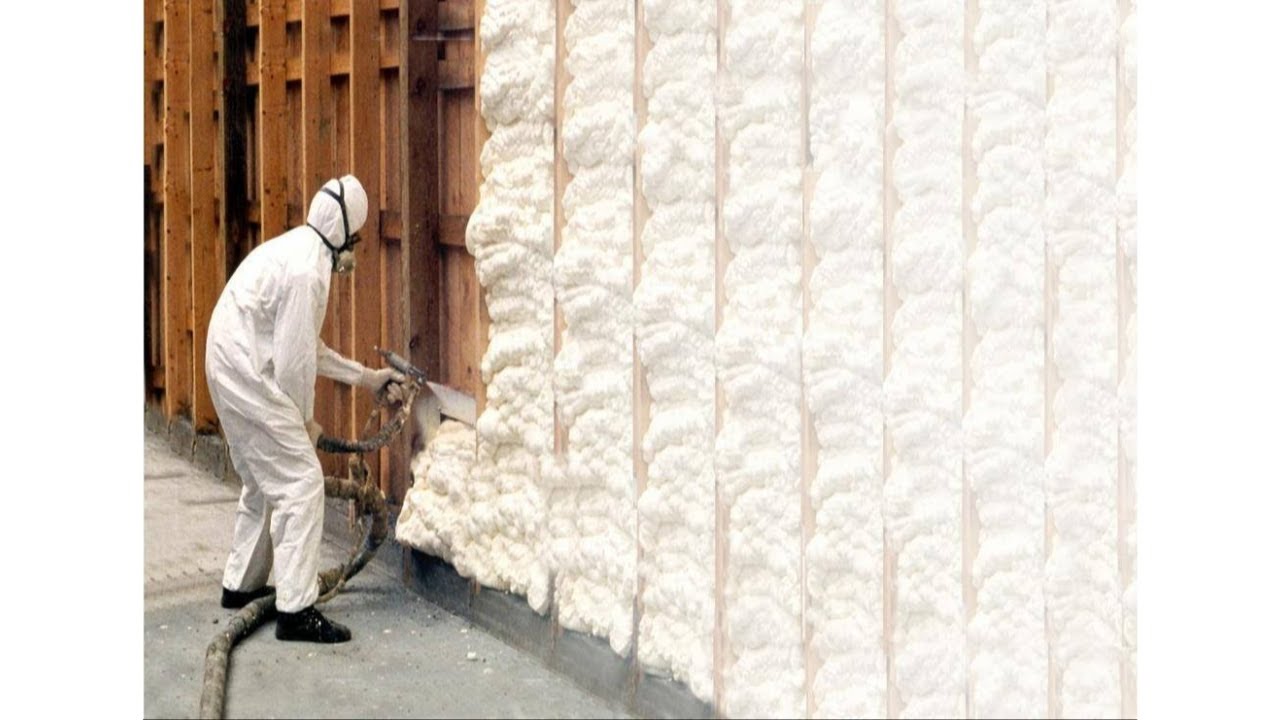 Puf Spray Foam Insulation for terrace, cold storage, tanks - YouTube