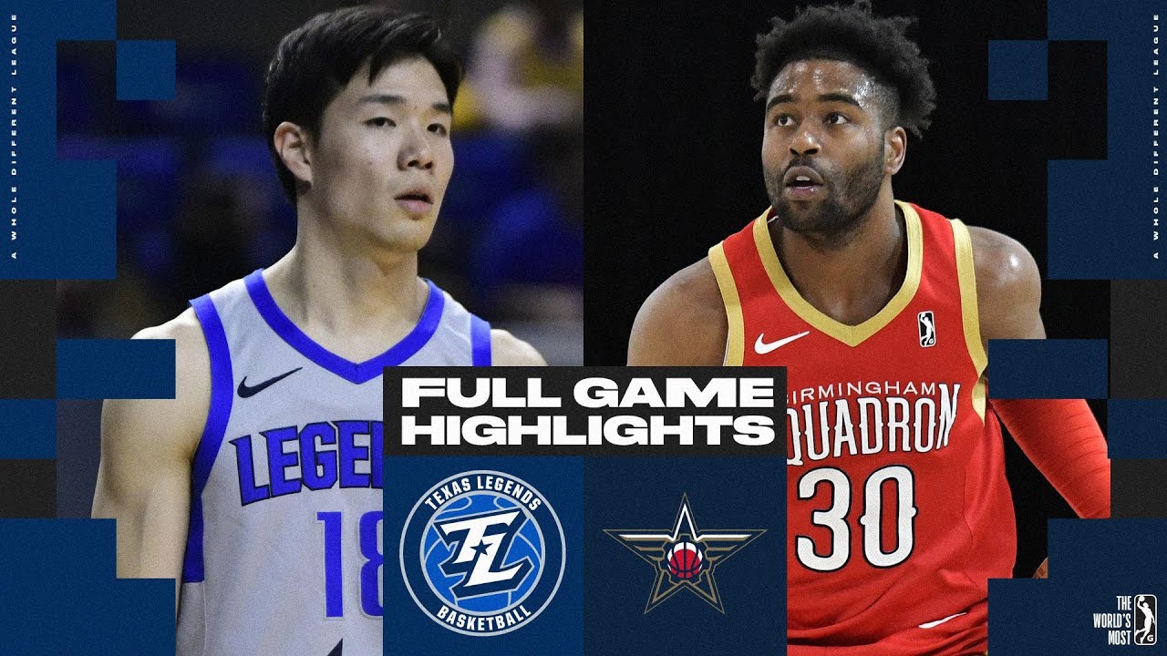 Birmingham Squadron vs. Texas Legends - Game Highlights - YouTube