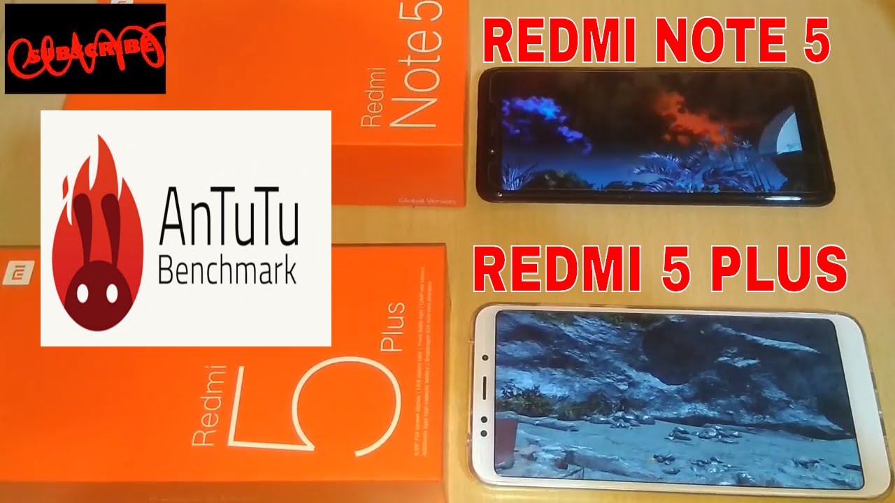 Xiaomi Redmi 5 Plus vs Redmi Note 5 AnTuTu Benchmark - YouTube