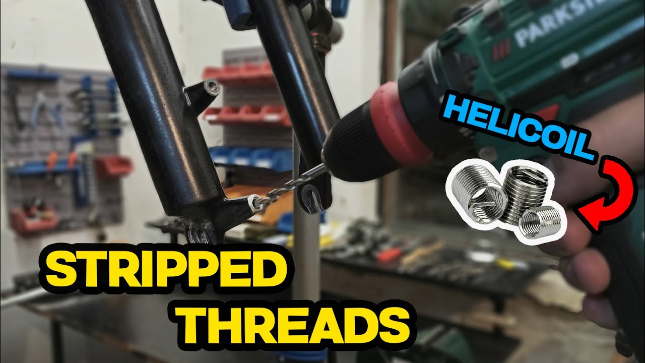 How To Repair Stripped Threads On Your Bike - YouTube