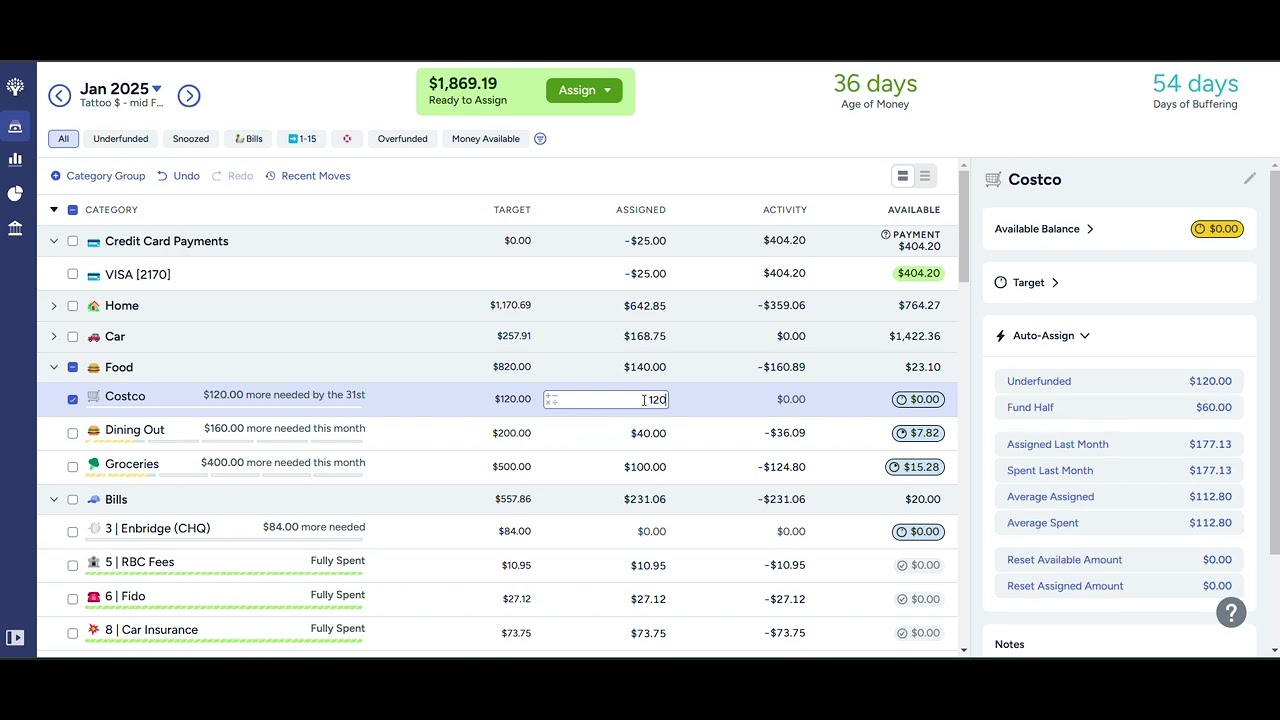 YNAB Budget With Me | January 10, 2025 | First Pay of the Year - YouTube