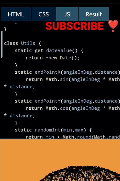 Htmlcssjs Easy Code♥ Animated Tree Trending Html Css Javascript Viral Youtube