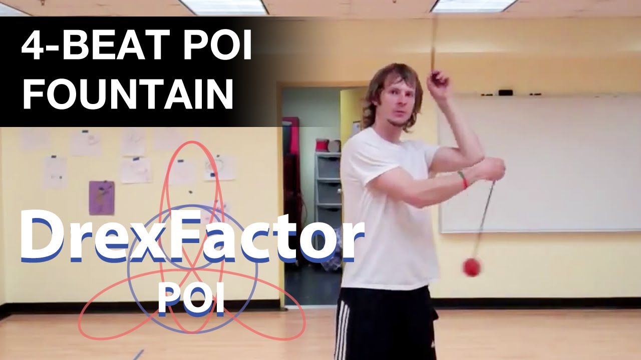Basic Poi Dancing Tutorial: how to do a 4-beat fountain - YouTube