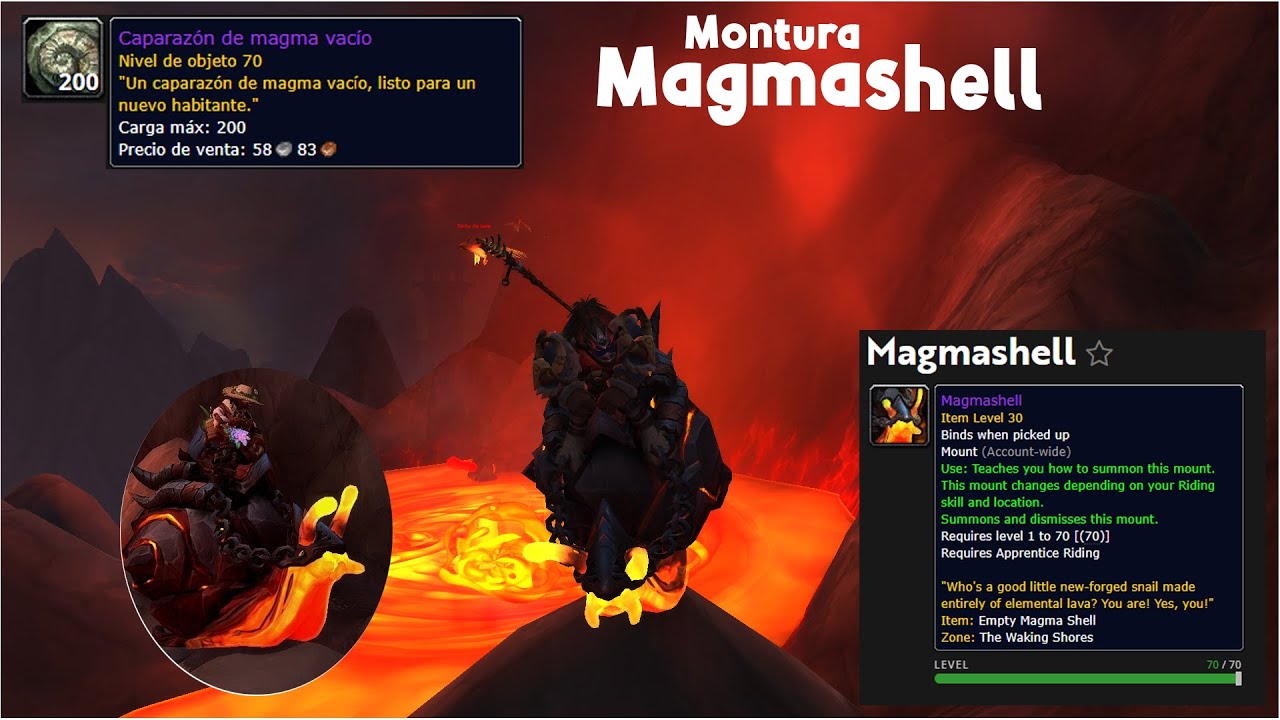 Magmashell | Caparazon de magma vacio | Guía monturas dragonflight - YouTube