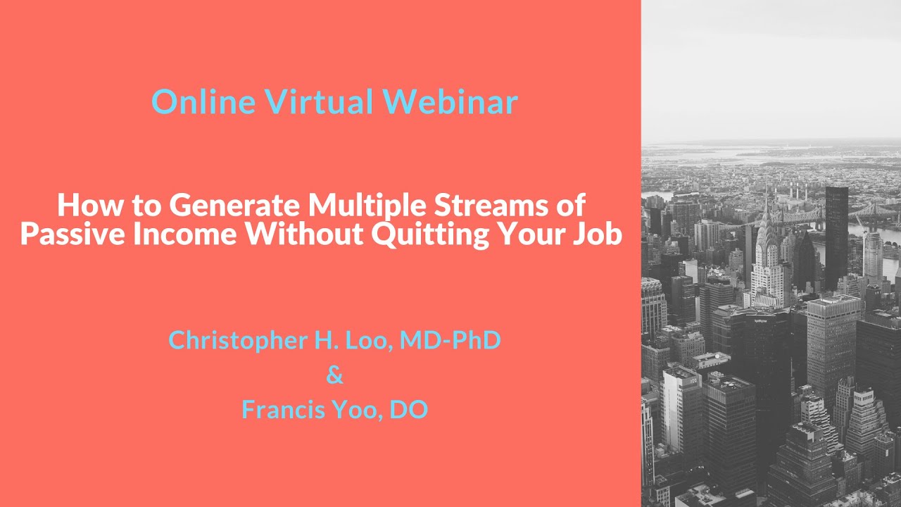 Webinar - Developing Multiple Streams of Passive Income - YouTube