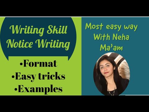 NOTICE WRITING | NOTICE WRITING FORMAT | CLASS-5/6/7/8/11/12| NOTICE ...
