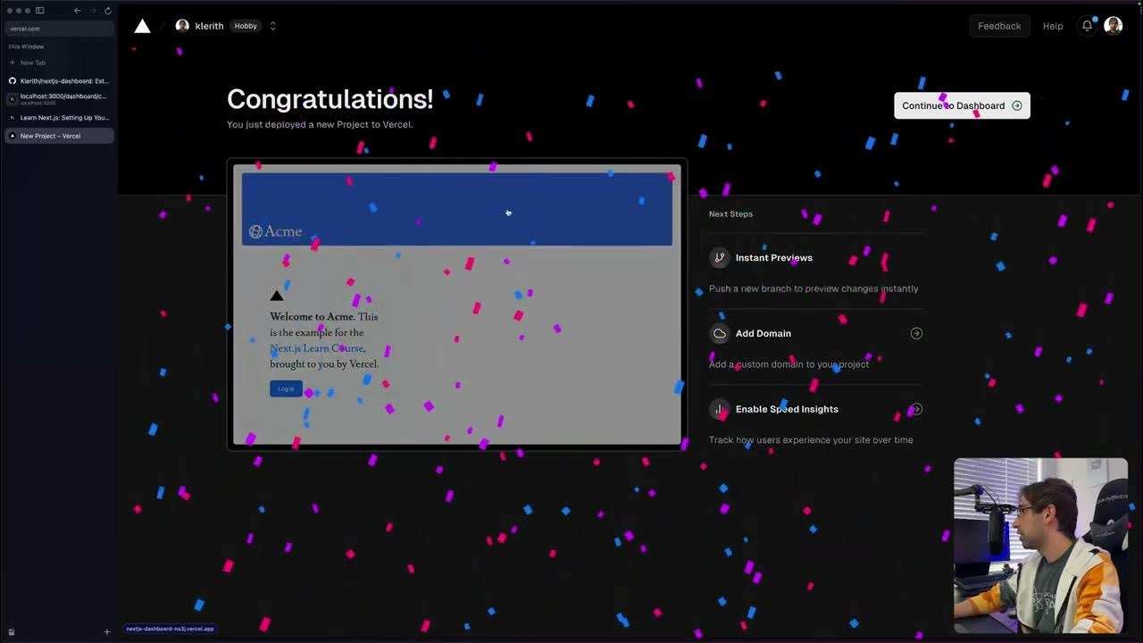 Tutorial oficial de NextJS - Capítulo 06: Configurar nuestra base de ...