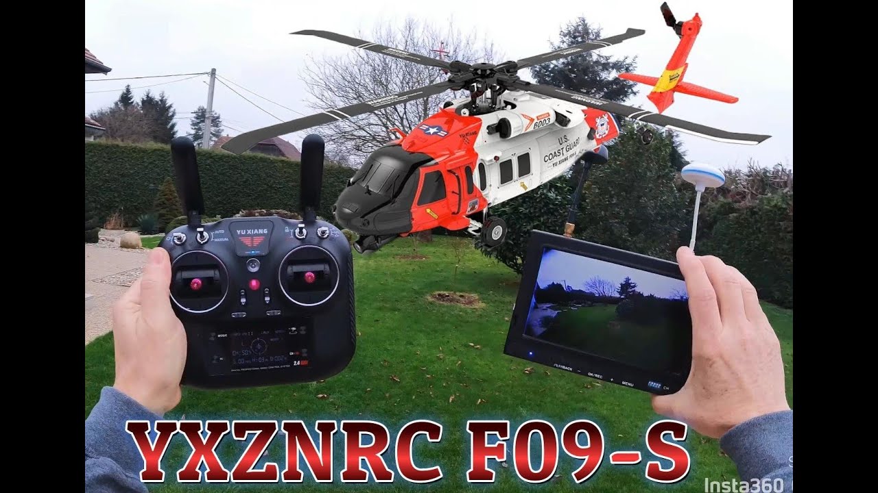 YXZNRC F09-S : Un helico GPS FPV ,Teaser ! - YouTube