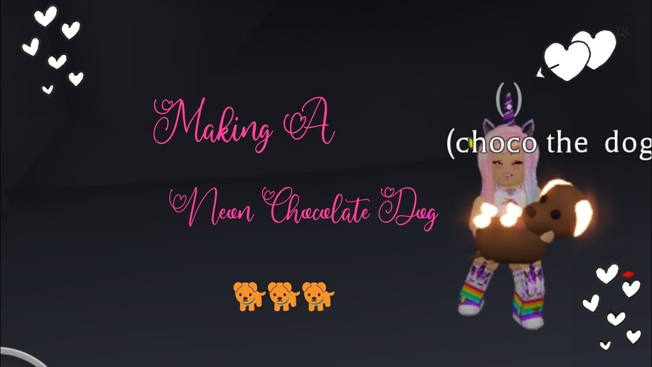 Making A Neon Chocolate Dog!🐕 (Roblox Adopt Me) - YouTube
