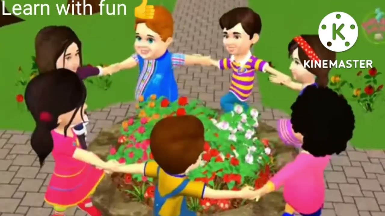 Ringa Ringa Roses song for children # Nursary Rhymes with lyrics # kids ...