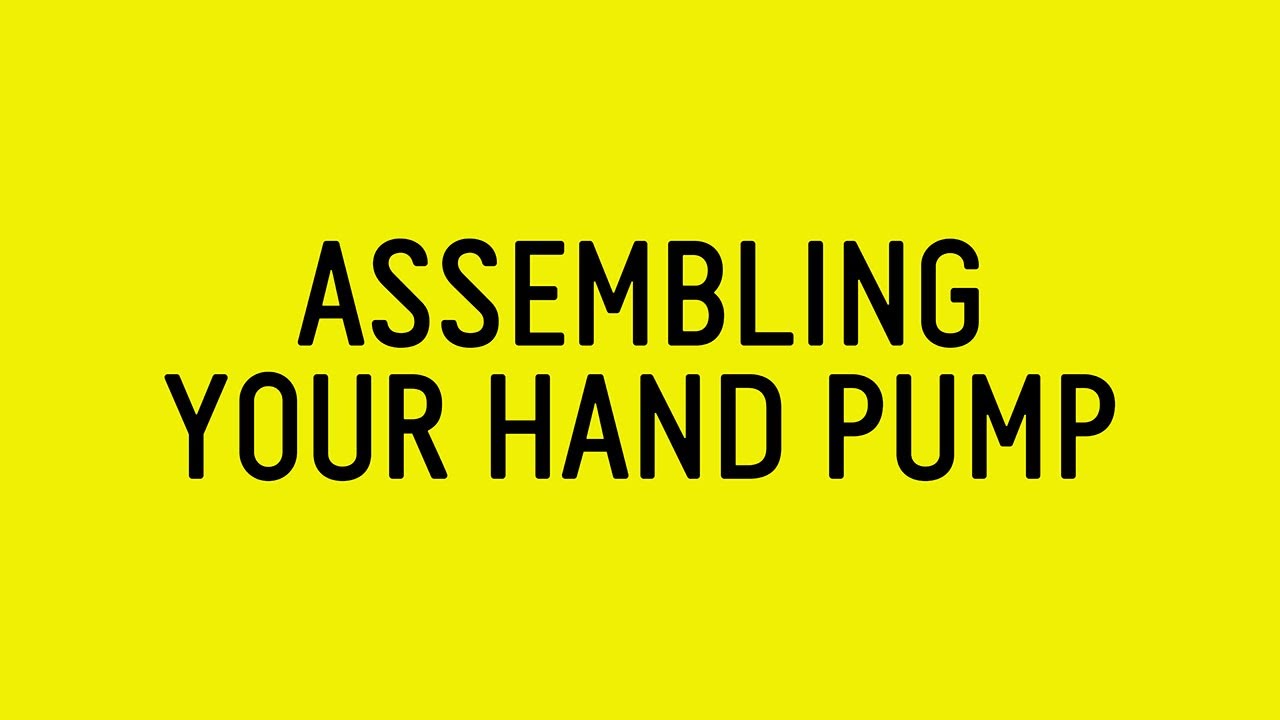How to assemble your SCORKL Hand Pump - YouTube