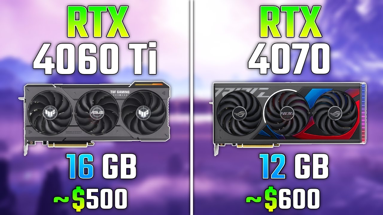 RTX 4060 Ti vs RTX 4070 | Test in 7 Games - YouTube