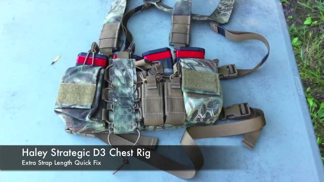 Haley Strategic D3 Chest Rig Strap Length Quick Fix - YouTube