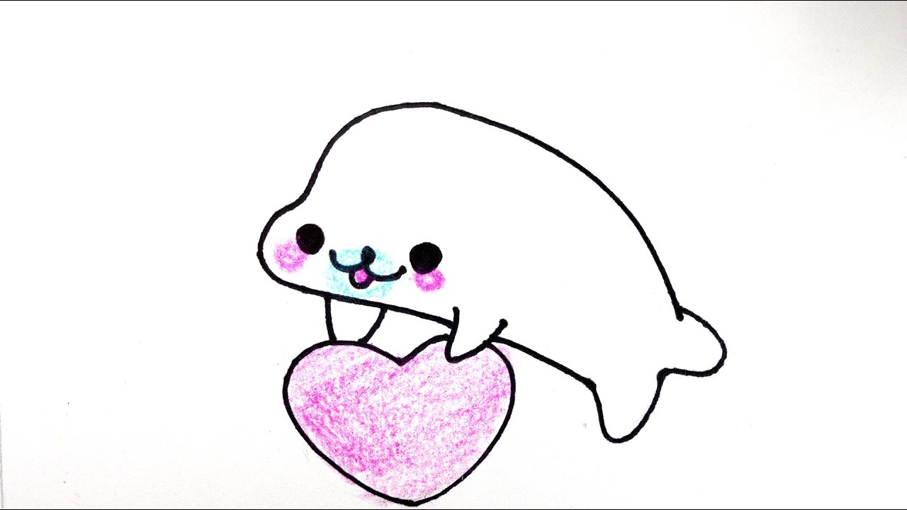 How to draw Mamegoma form Rilakkuma 리락쿠마 마메고마 그리기 cute kawaii かわいい 可愛 ...