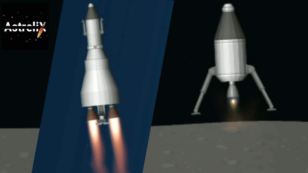 Tiny moon rocket in SFS! - YouTube