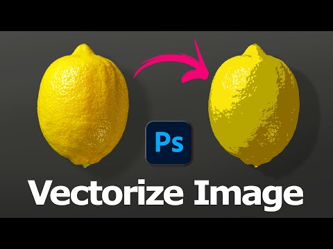 How to vectorize image in Photoshop