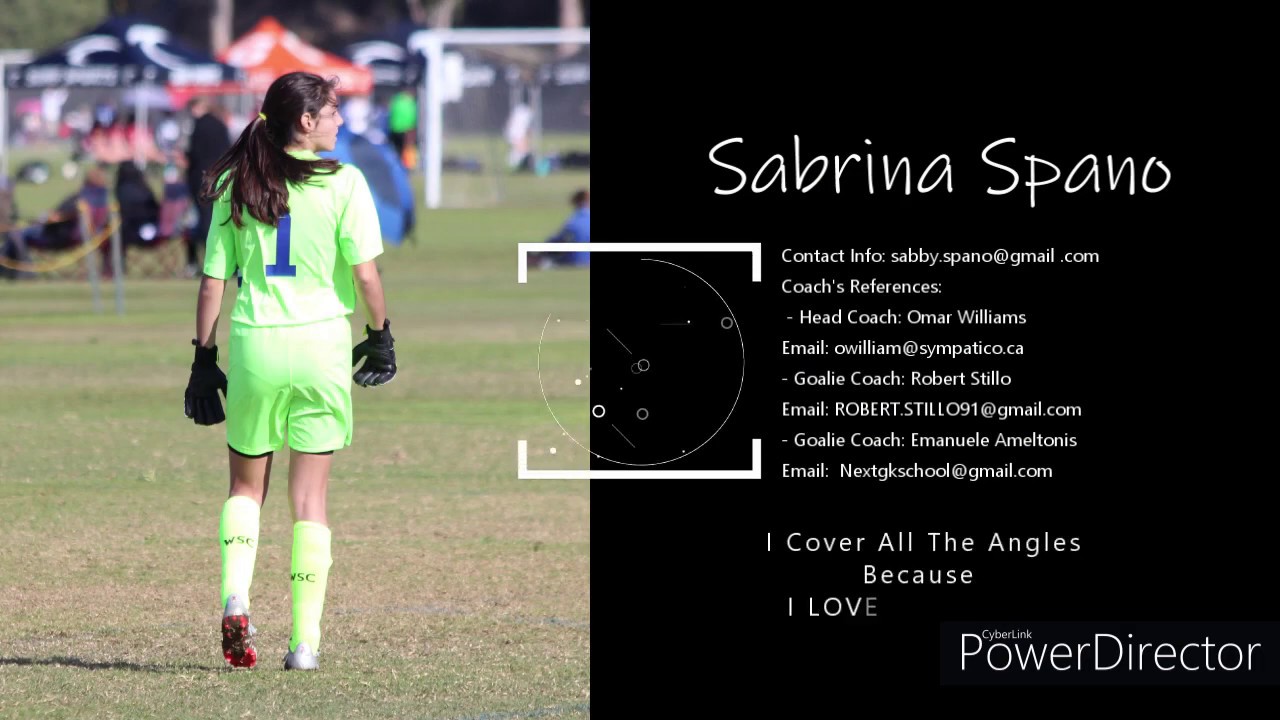 College Recruitment ~ Goalkeeper Video | Sabrina Spano | Class 2023 ...