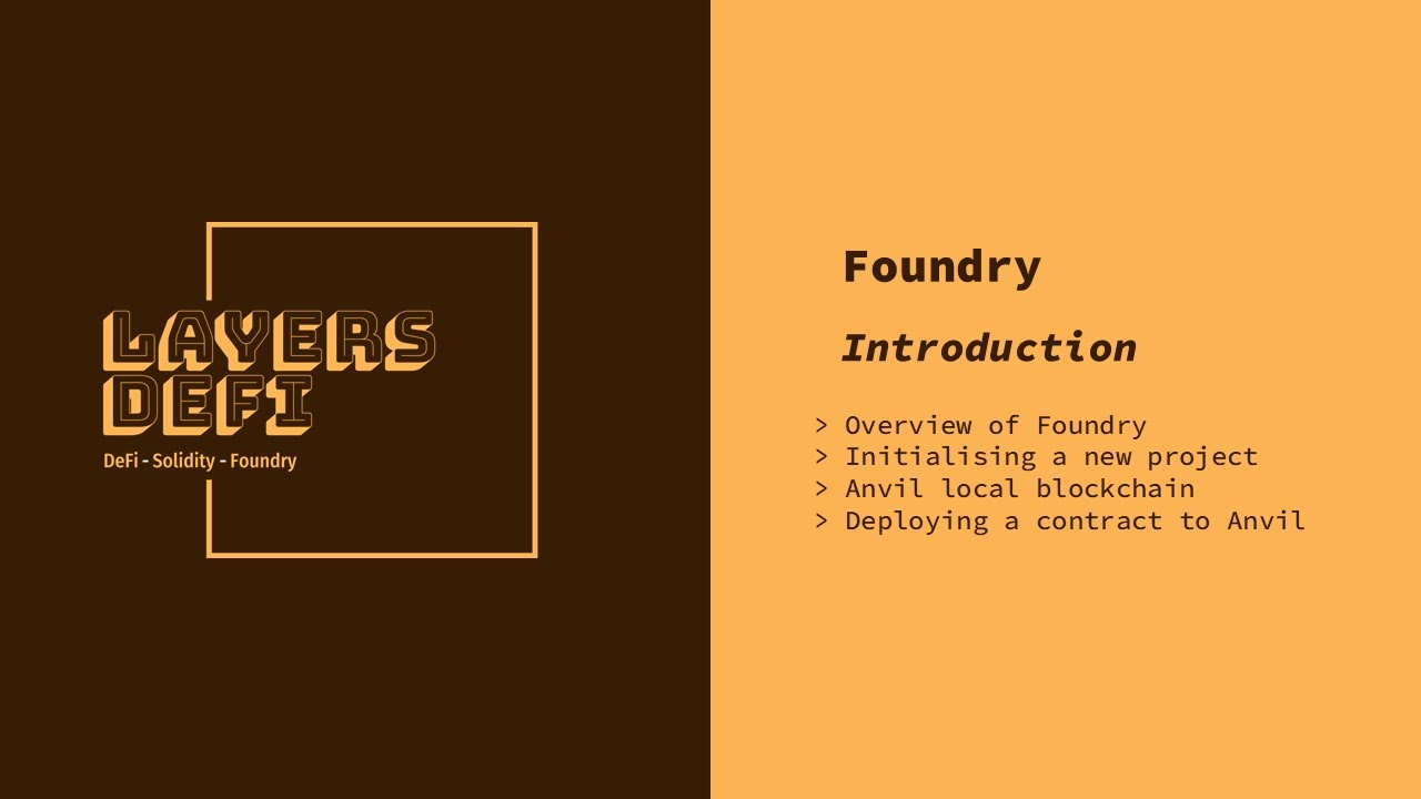 Foundry: Introduction - YouTube