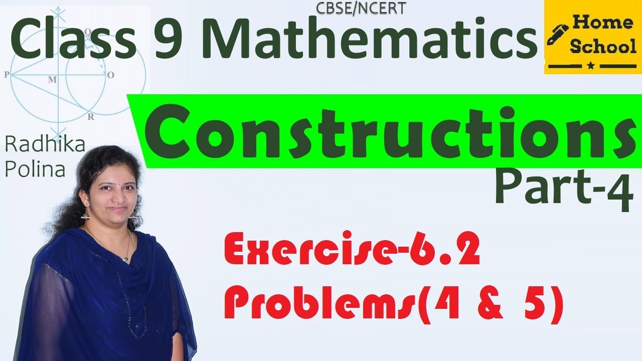 Constructions|Part-4|Class 9|Exercise 6.2|Problems(4 & 5)|Mathematics| NCERT / CBSE - YouTube