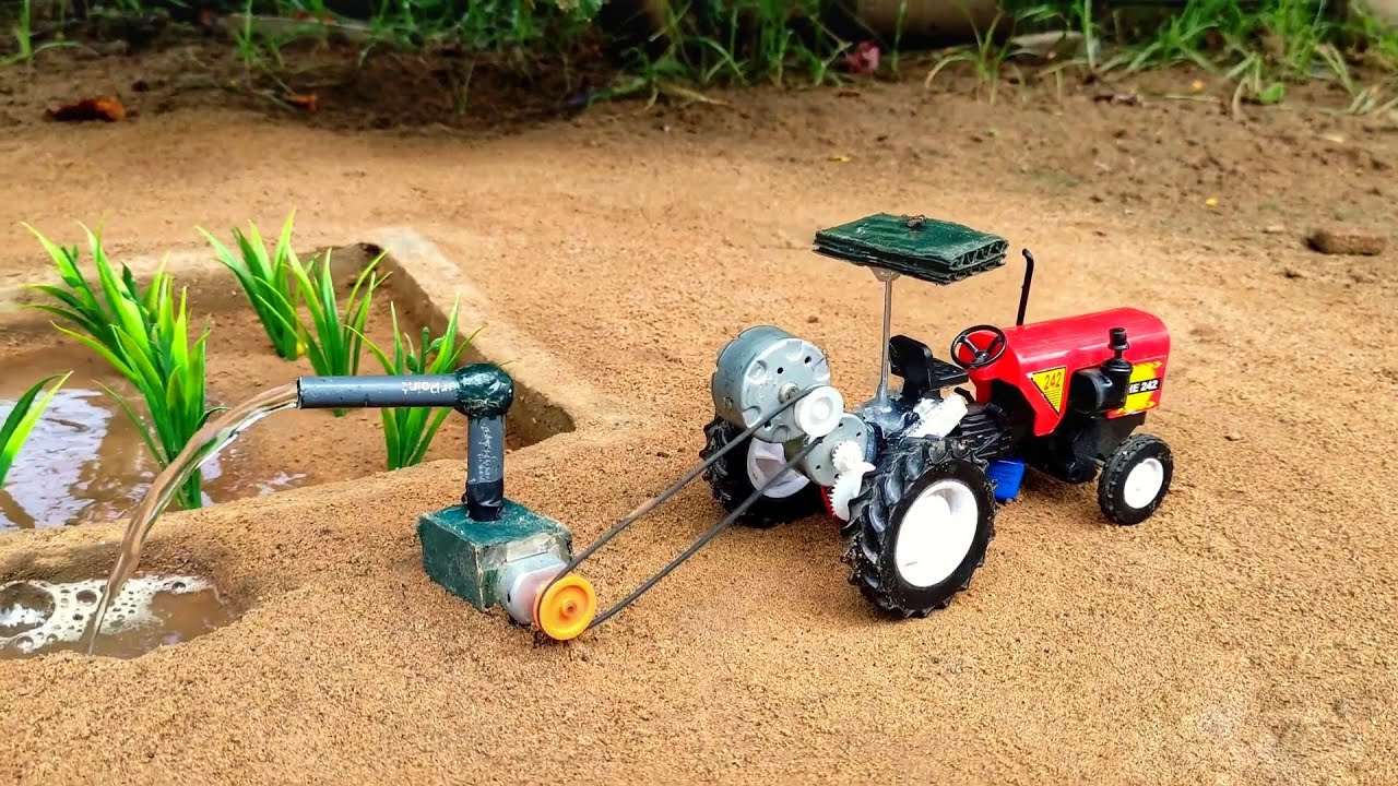 How to make water pump Tractor science project idea @wundervilla - YouTube