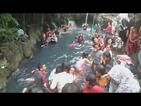 Remas dada dan bokong pengunjung pamandian air panas GUCI,ds Kali Wadas,seorang pria mesum diamankan