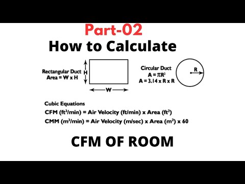 CFM of a Room || Living Room || Kitchen || Warehouse|| #trending #hvac ...