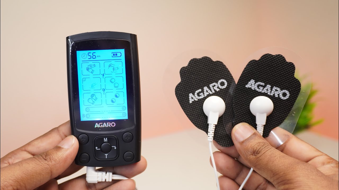AGARO Dual Channel TENS Massager Unboxing and Review - YouTube