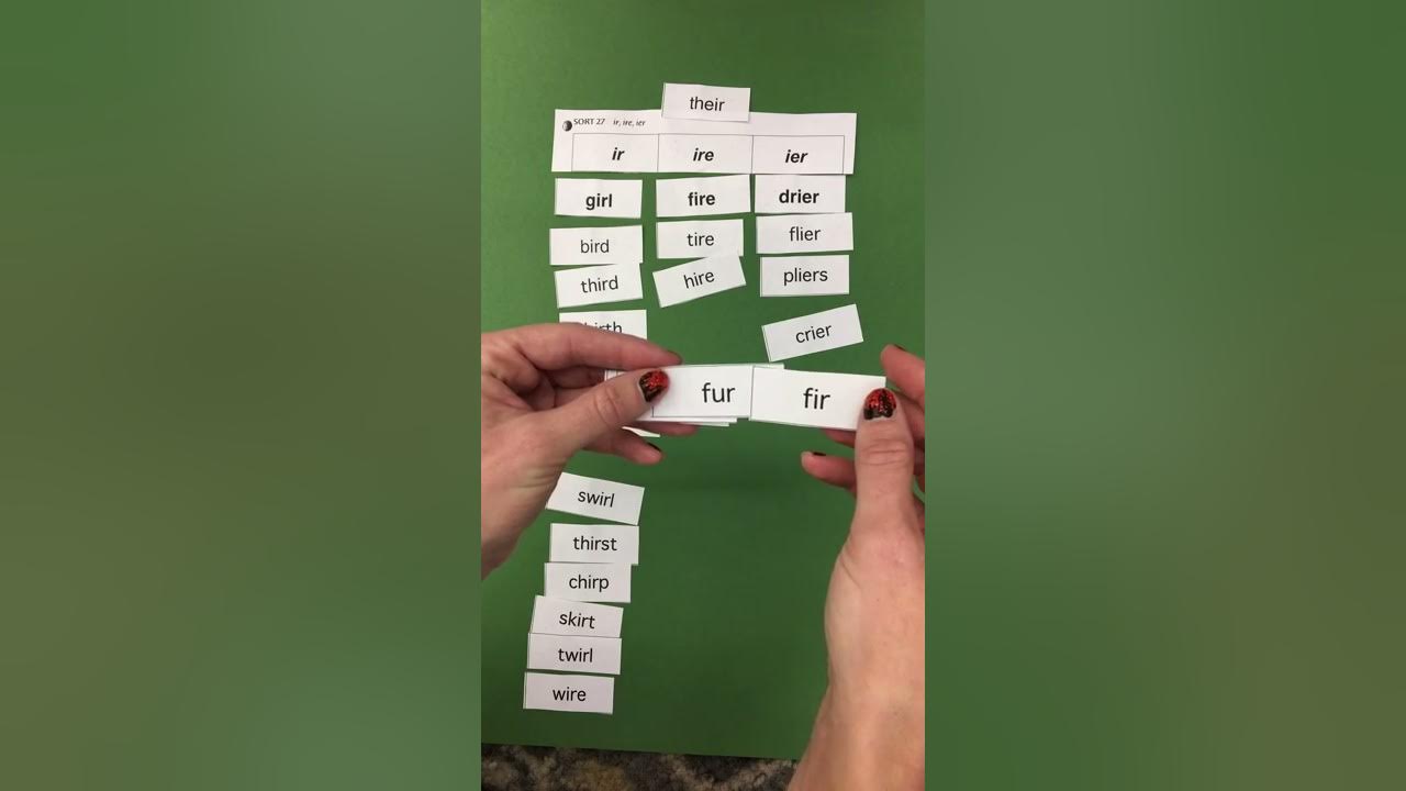WW sort 27 ir, ire, ier - YouTube