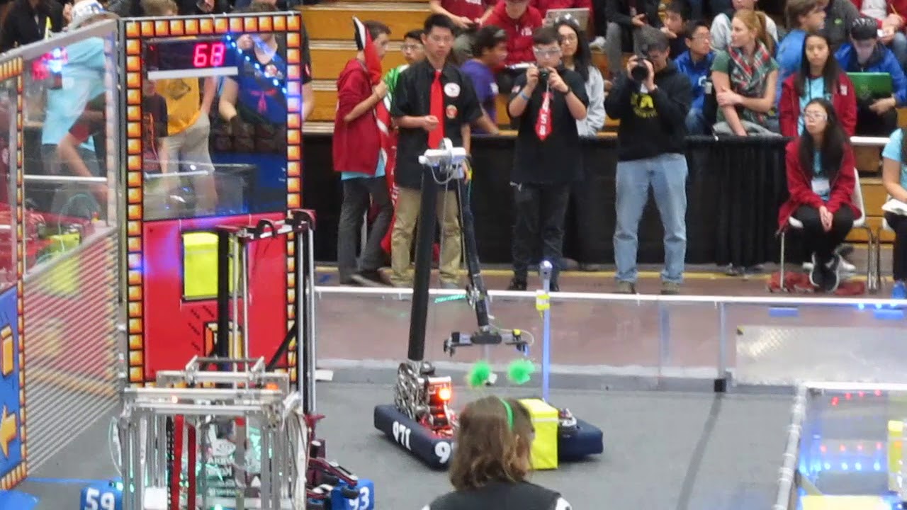 FIRST FRC SFR 2018 - Team 971 Qual 8 - YouTube