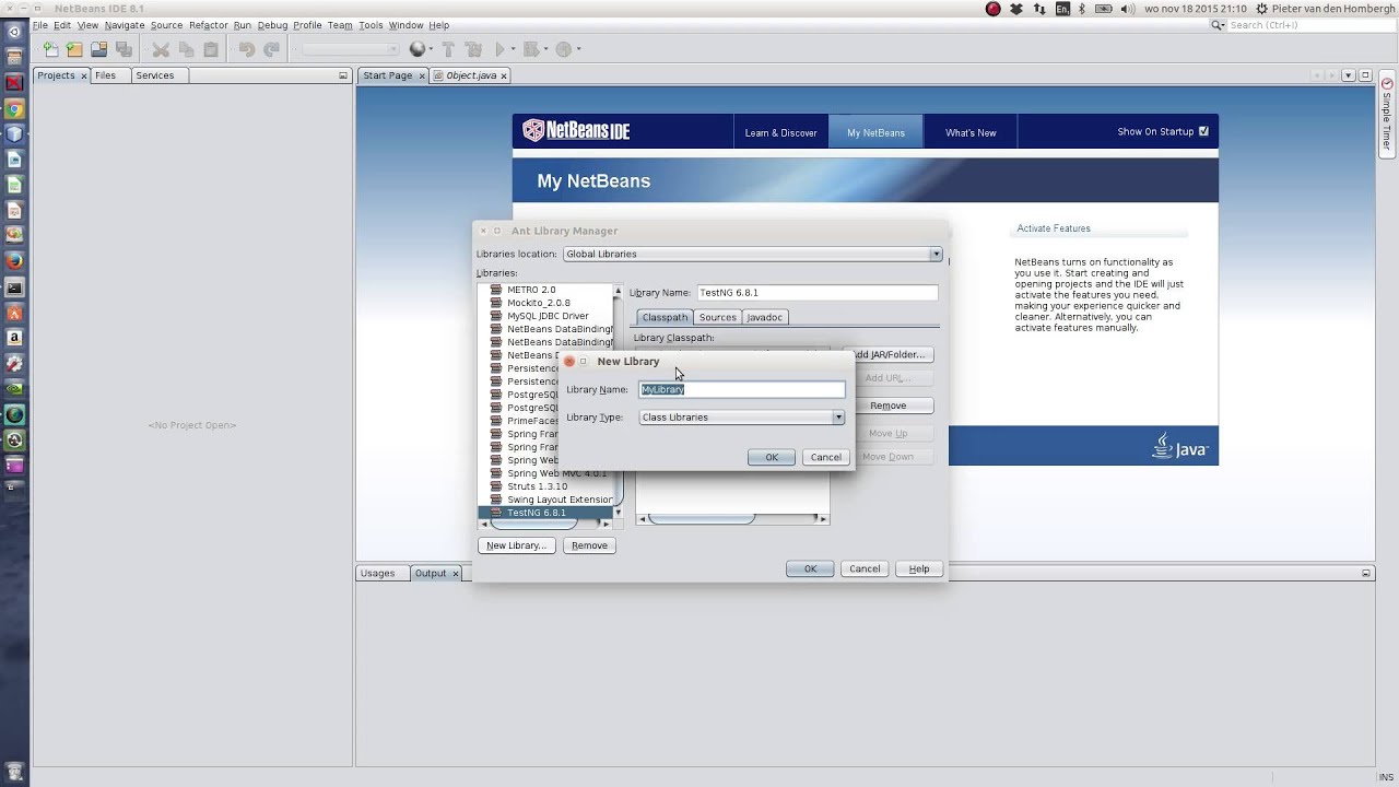 create a Netbeans IDE library from downloaded code - YouTube
