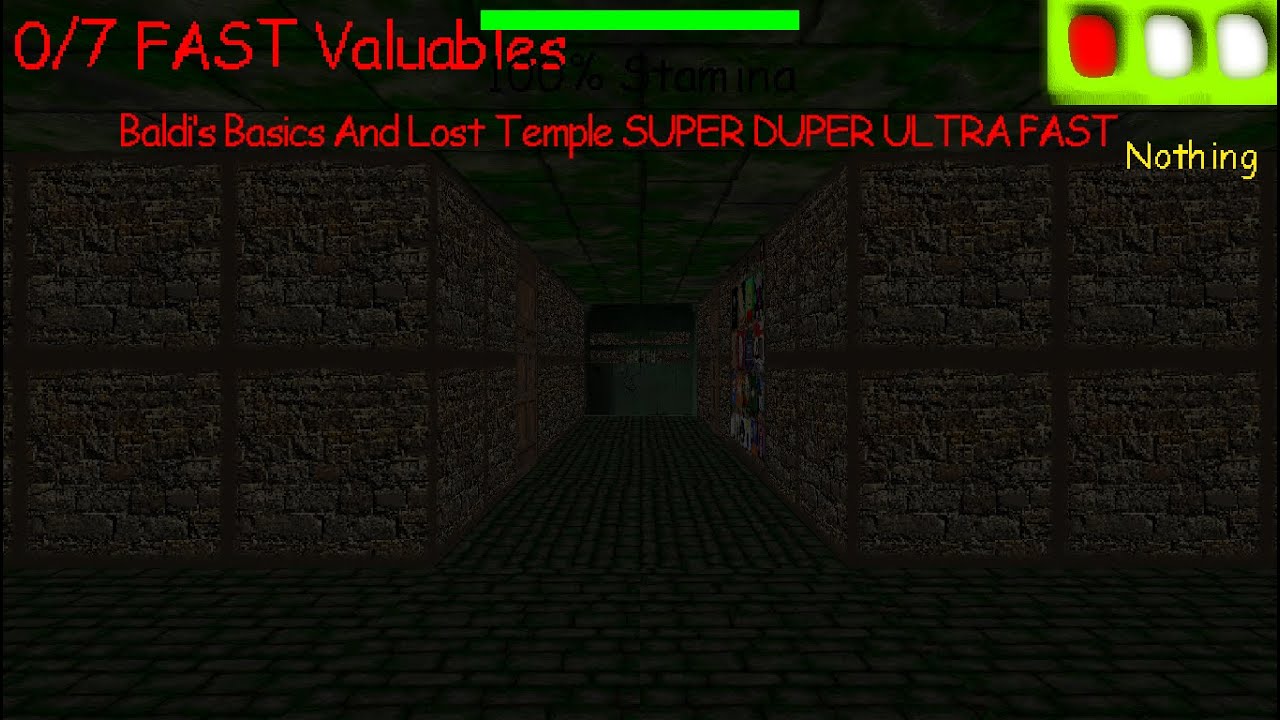 Baldi's Basics And Lost Temple SUPER DUPER ULTRA FAST - YouTube