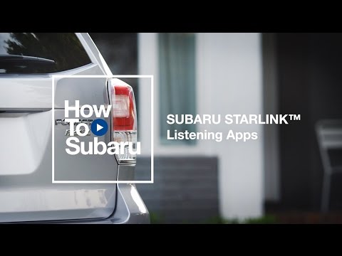 Subaru How-to: Use Your SUBARU STARLINK Listening Apps - YouTube
