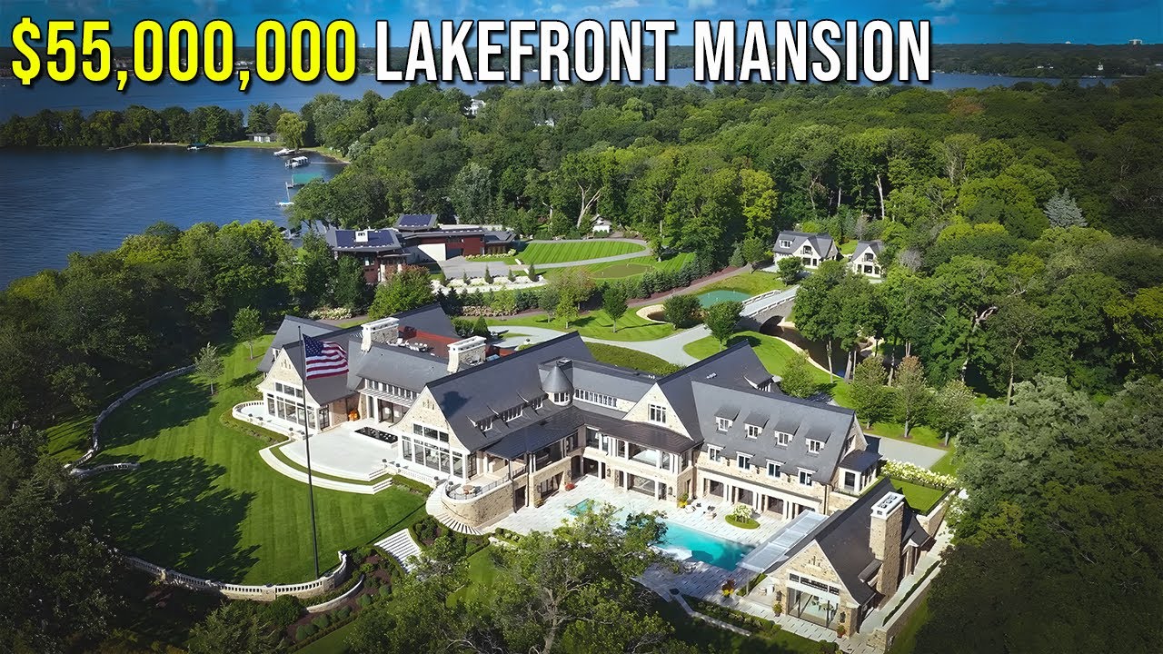 Inside a $55,000,000 LAKEFRONT Mega Mansion in Minnesota | Most ...
