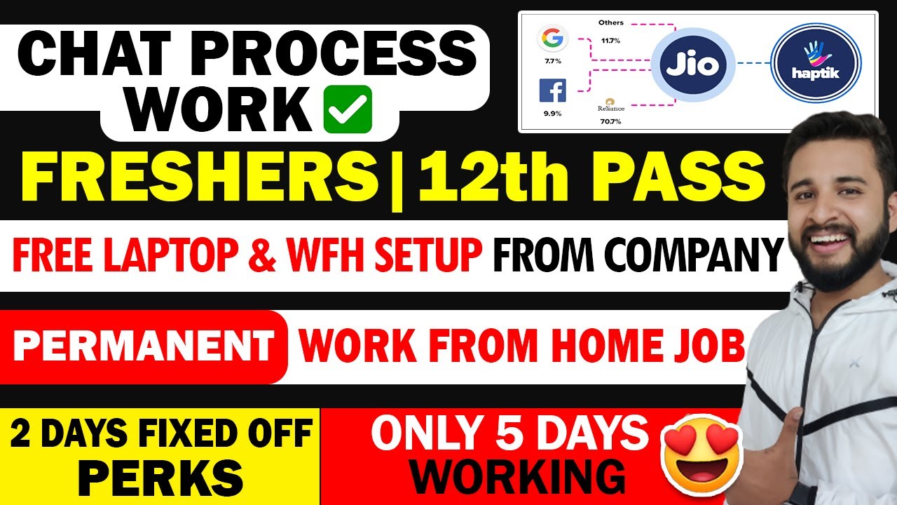 PERMANENT WORK FROM HOME JOB | JIO AND GOOGLE COMPANY HIRING FRESHERS ...