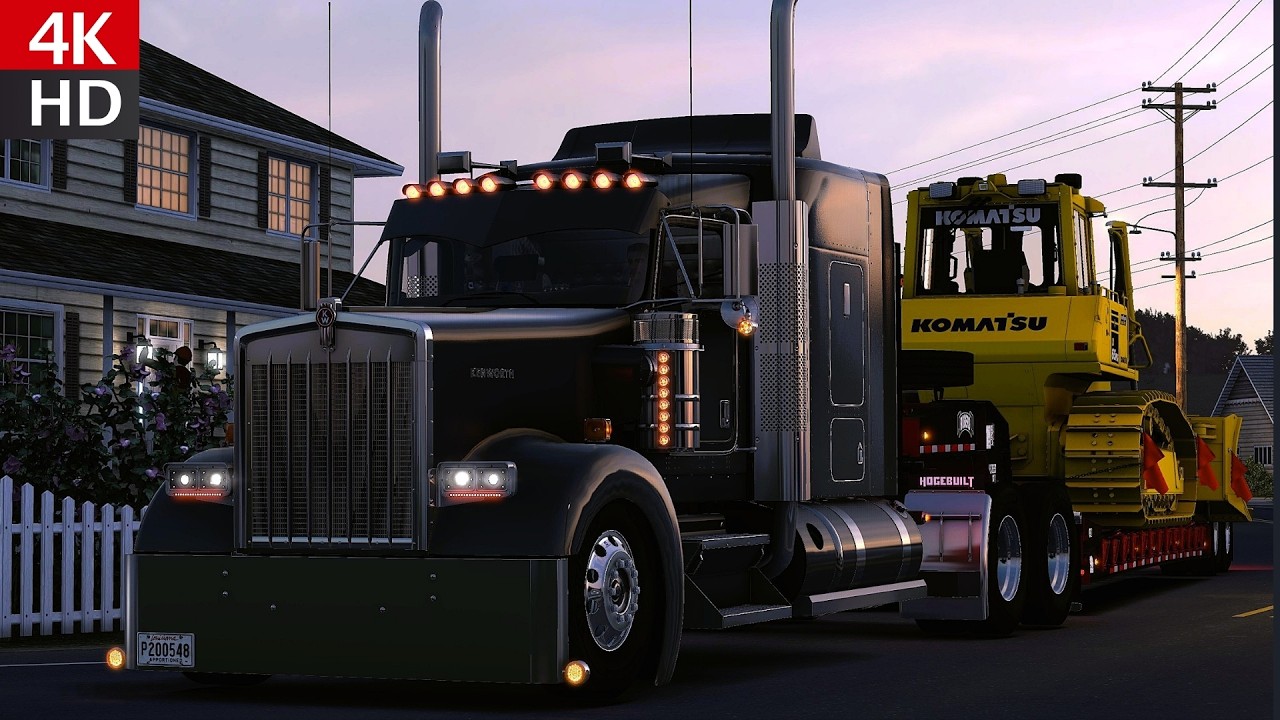 ATS Mods 1.54 ★ | 4K | Rogers ATS Lowboy - Highway Killer - American ...