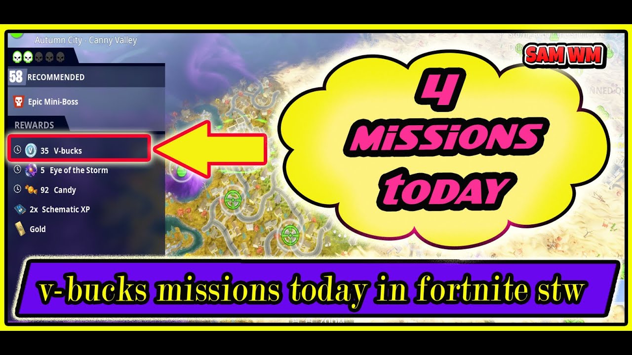 Vbucks Missions Today 27 Feb 2025 / fortnite save the world / 4 ...