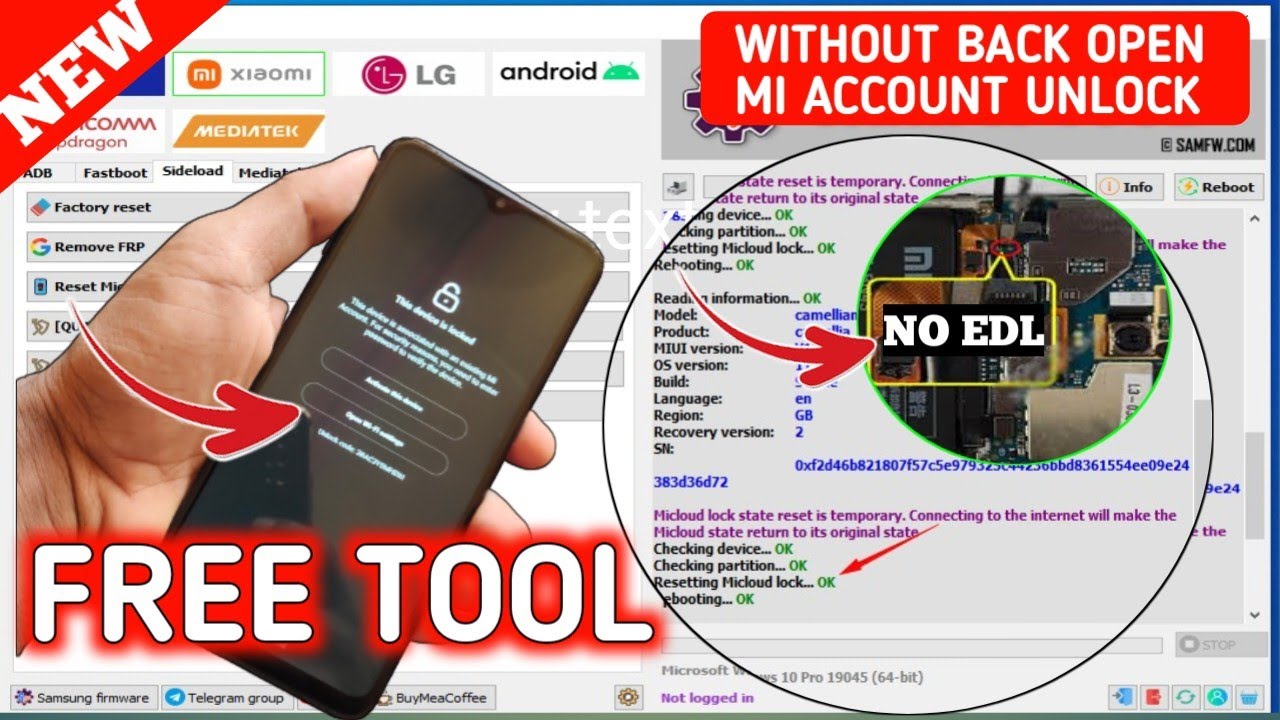 All Xiaomi Mi Account Remove Tool 2023 || Mi Account Relock Fix ...